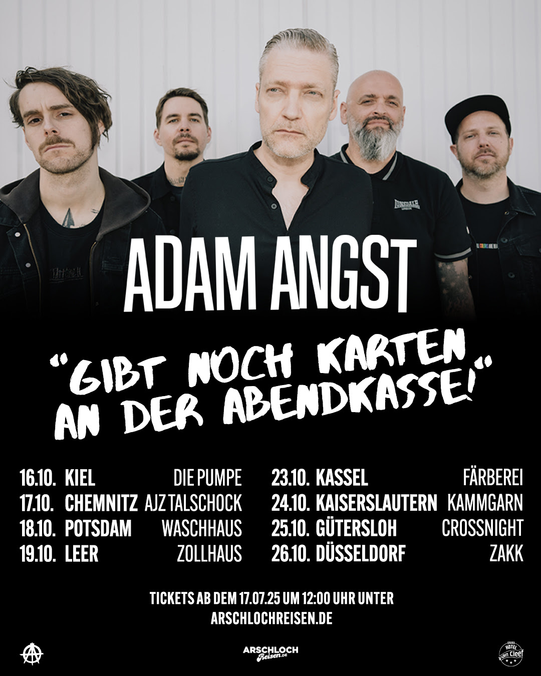 Adam Angst kündigen Headline-Tour für Oktober 2025 an